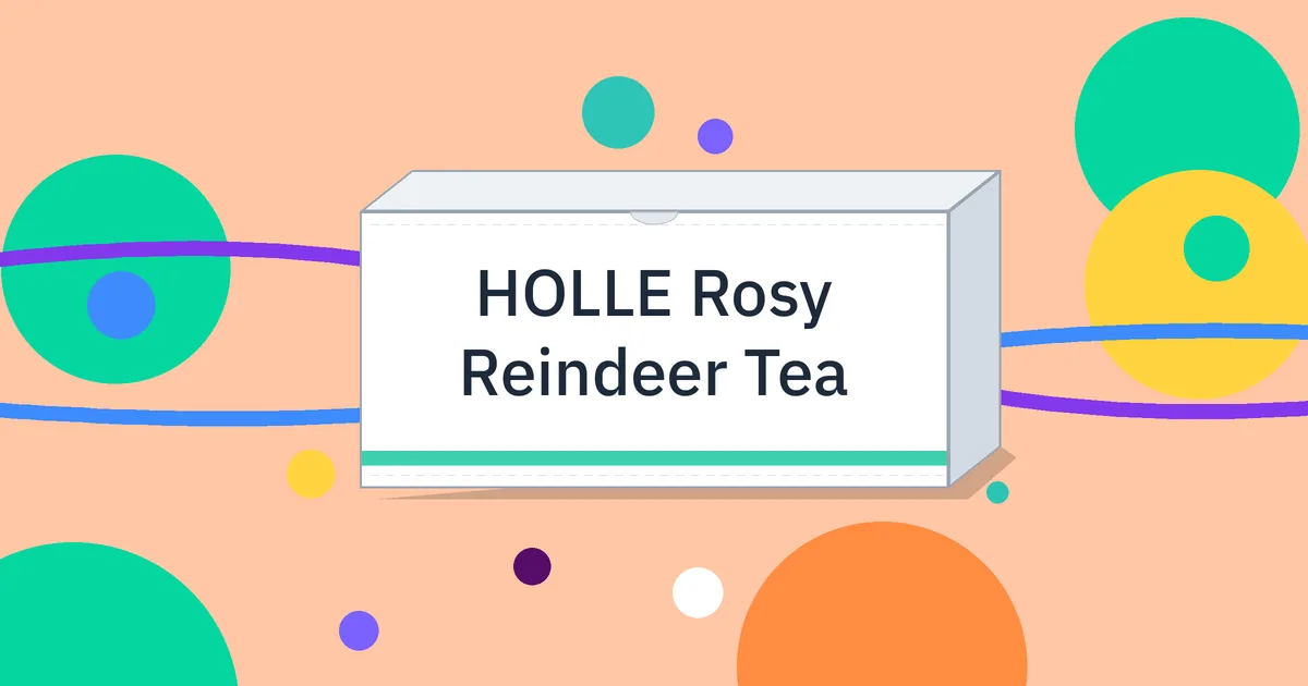 Symbolbild: Packung mit der Aufschrift HOLLE Rosy Reindeer Tea (PZN 15861630) – Verfügbarkeit und Bezug in Apotheken in Frankfurt am Main