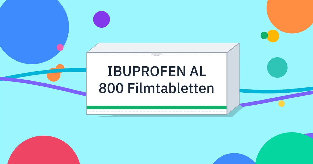 Symbolbild: Packung mit der Aufschrift IBUPROFEN AL 800 Filmtabletten (PZN 08753207) – Verfügbarkeit und Bezug in Apotheken in Frankfurt am Main