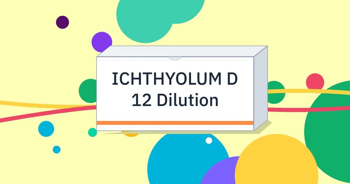 Symbolbild: Packung mit der Aufschrift ICHTHYOLUM D 12 Dilution (PZN 07595812) – Verfügbarkeit und Bezug in Apotheken in Frankfurt am Main