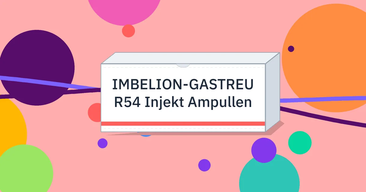Symbolbild: Packung mit der Aufschrift IMBELION-GASTREU R54 Injekt Ampullen (PZN 02496956) – Verfügbarkeit und Bezug in Apotheken in Frankfurt am Main