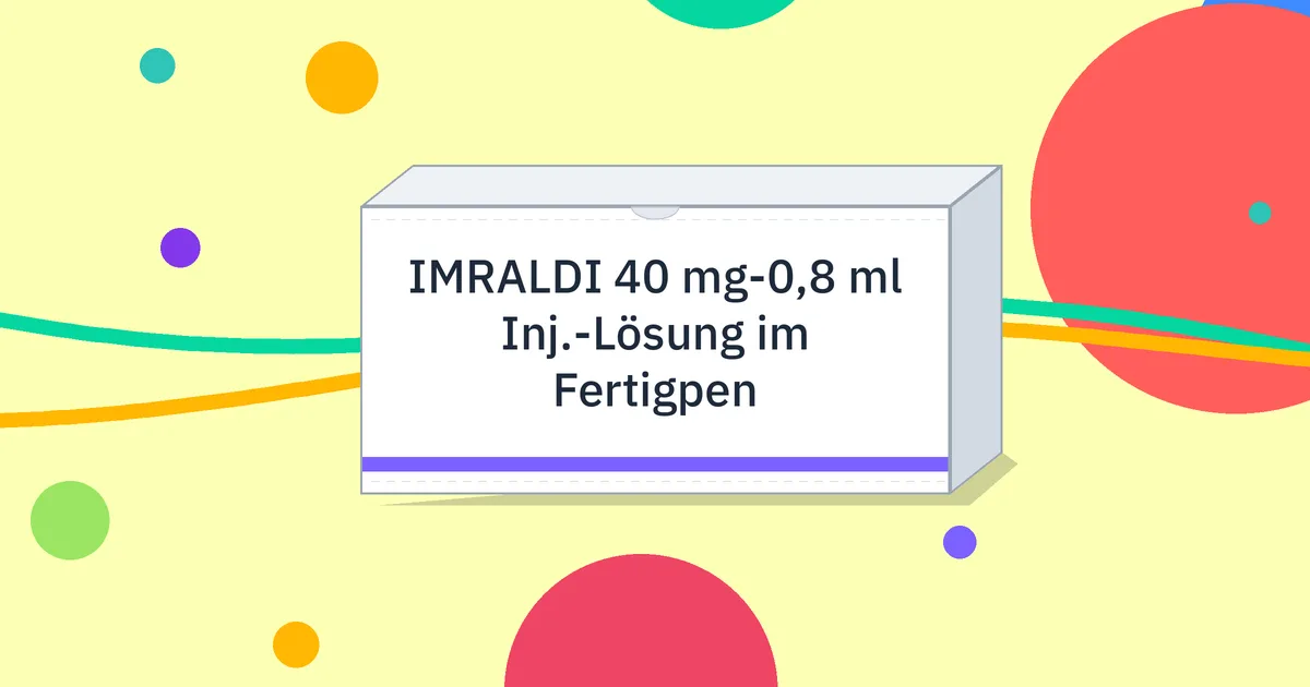 Symbolbild: Packung mit der Aufschrift IMRALDI 40 mg-0,8 ml Inj.-Lösung im Fertigpen (PZN 15617203) – Verfügbarkeit und Bezug in Apotheken in Frankfurt am Main