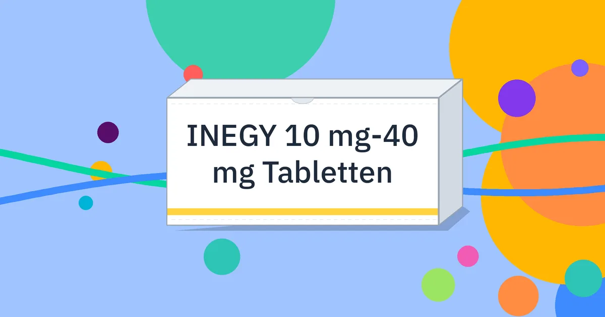 Symbolbild: Packung mit der Aufschrift INEGY 10 mg-40 mg Tabletten (PZN 09649328) – Verfügbarkeit und Bezug in Apotheken in Frankfurt am Main