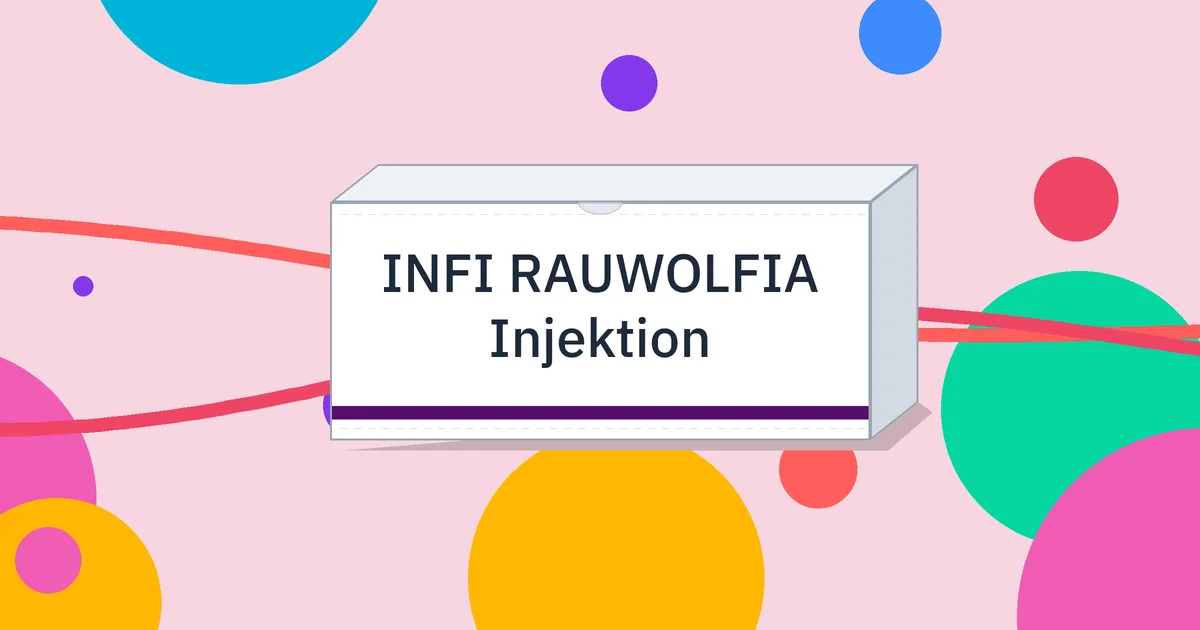 Symbolbild: Packung mit der Aufschrift INFI RAUWOLFIA Injektion (PZN 05702238) – Verfügbarkeit und Bezug in Apotheken in Frankfurt am Main
