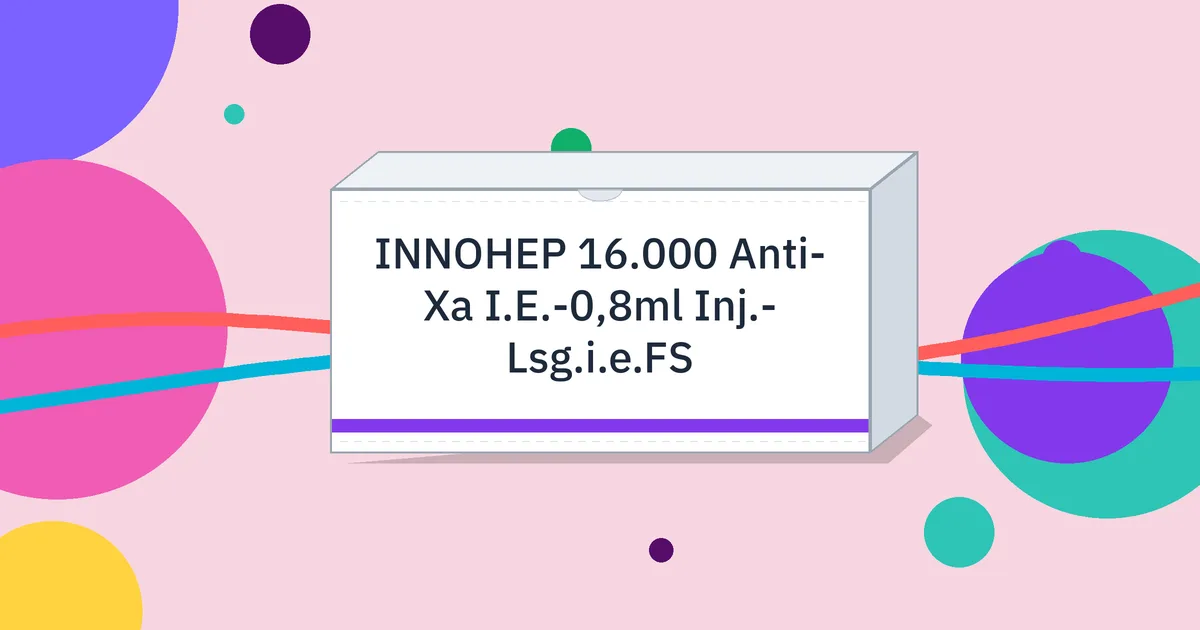 Symbolbild: Packung mit der Aufschrift INNOHEP 16.000 Anti-Xa I.E.-0,8ml Inj.-Lsg.i.e.FS (PZN 14022979) – Verfügbarkeit und Bezug in Apotheken in Frankfurt am Main