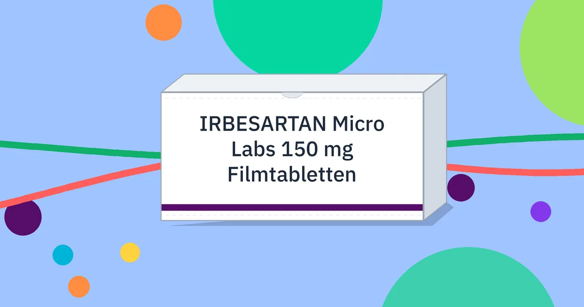 Symbolbild: Packung mit der Aufschrift IRBESARTAN Micro Labs 150 mg Filmtabletten (PZN 11544855) – Verfügbarkeit und Bezug in Apotheken in Frankfurt am Main