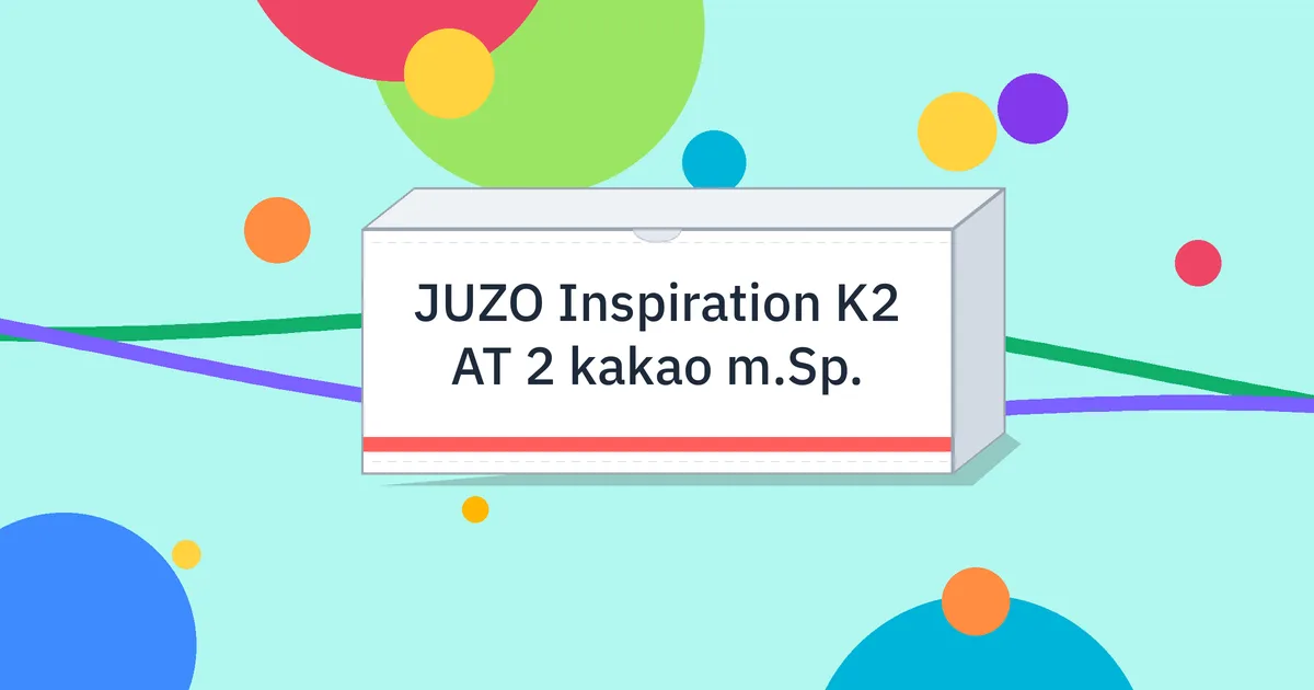 Symbolbild: Packung mit der Aufschrift JUZO Inspiration K2 AT 2 kakao m.Sp. (PZN 14926296) – Verfügbarkeit und Bezug in Apotheken in Frankfurt am Main