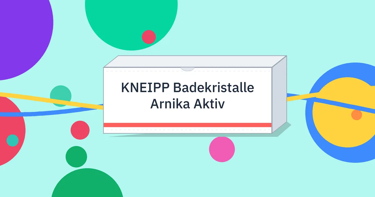Symbolbild: Packung mit der Aufschrift KNEIPP Badekristalle Arnika Aktiv (PZN 16503938) – Verfügbarkeit und Bezug in Apotheken in Frankfurt am Main