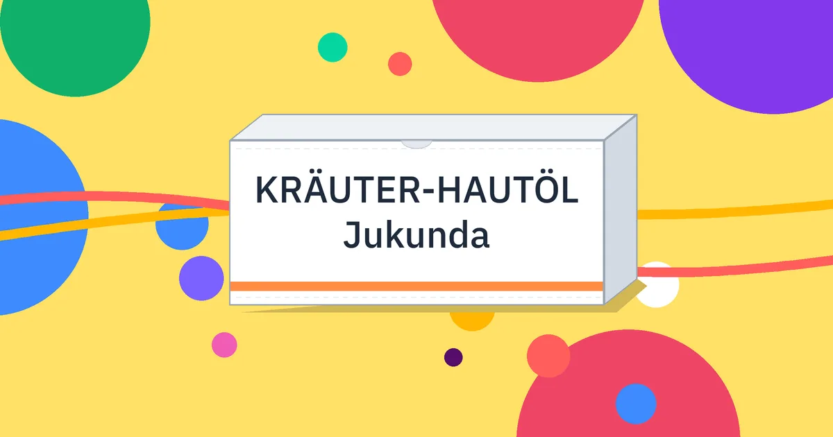 Symbolbild: Packung mit der Aufschrift KRÄUTER-HAUTÖL Jukunda (PZN 16141725) – Verfügbarkeit und Bezug in Apotheken in Frankfurt am Main