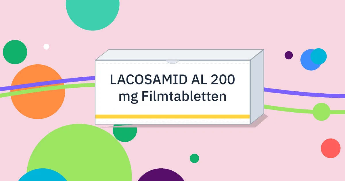 Symbolbild: Packung mit der Aufschrift LACOSAMID AL 200 mg Filmtabletten (PZN 17877032) – Verfügbarkeit und Bezug in Apotheken in Frankfurt am Main