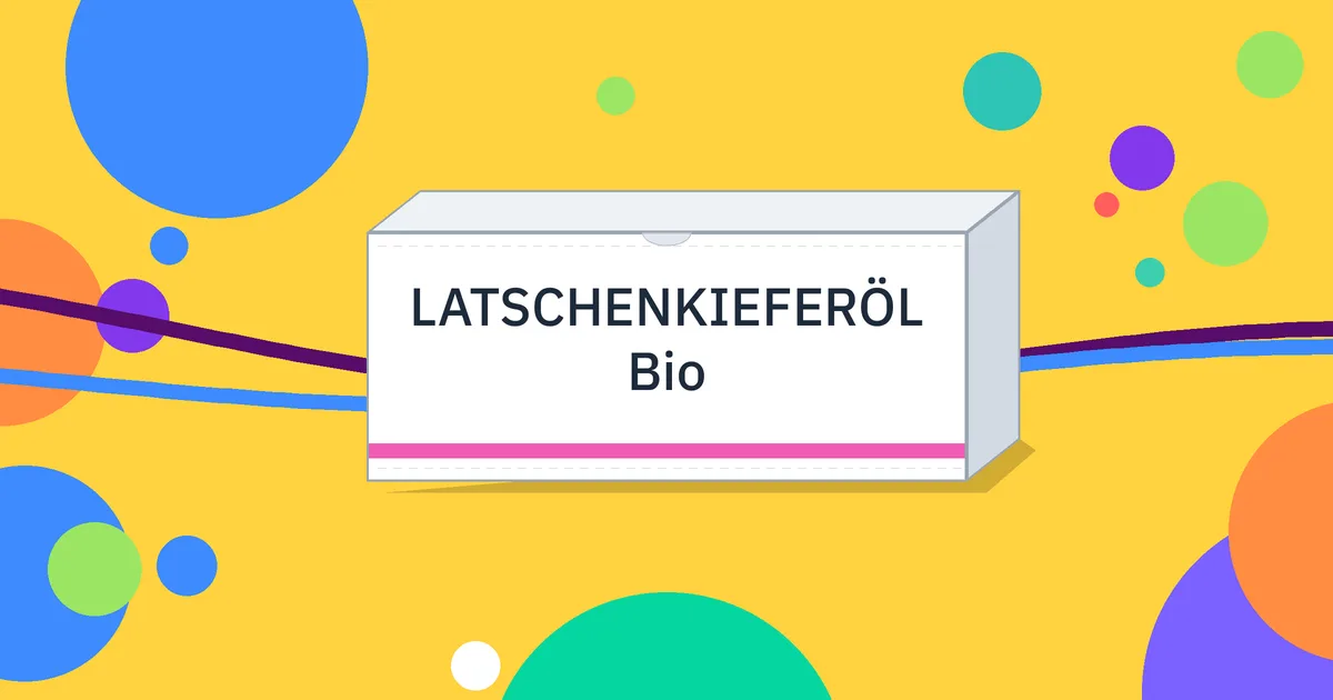 Symbolbild: Packung mit der Aufschrift LATSCHENKIEFERÖL Bio (PZN 11297753) – Verfügbarkeit und Bezug in Apotheken in Frankfurt am Main