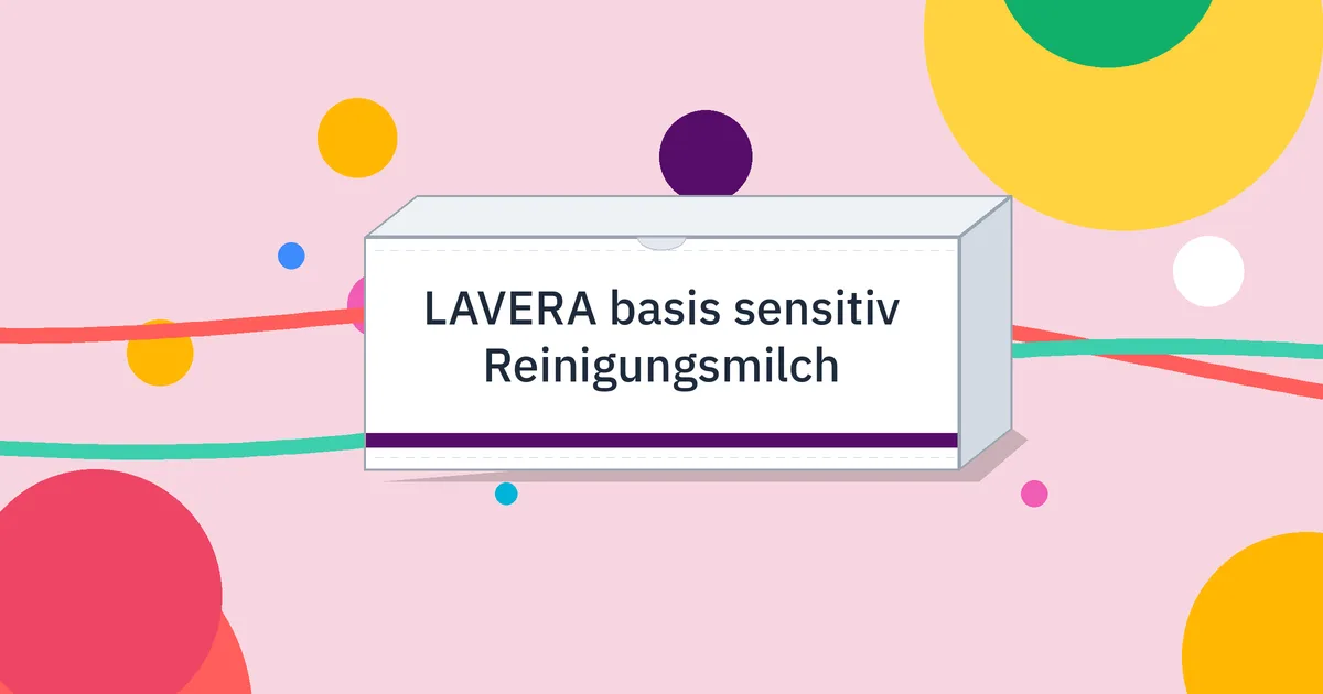Symbolbild: Packung mit der Aufschrift LAVERA basis sensitiv Reinigungsmilch (PZN 17828111) – Verfügbarkeit und Bezug in Apotheken in Frankfurt am Main