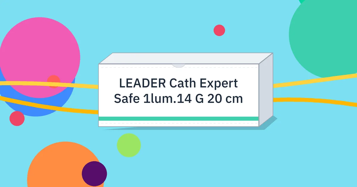 Symbolbild: Packung mit der Aufschrift LEADER Cath Expert Safe 1lum.14 G 20 cm (PZN 10304132) – Verfügbarkeit und Bezug in Apotheken in Frankfurt am Main
