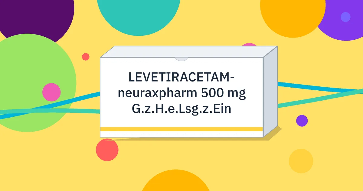 Symbolbild: Packung mit der Aufschrift LEVETIRACETAM-neuraxpharm 500 mg G.z.H.e.Lsg.z.Ein (PZN 10251743) – Verfügbarkeit und Bezug in Apotheken in Frankfurt am Main