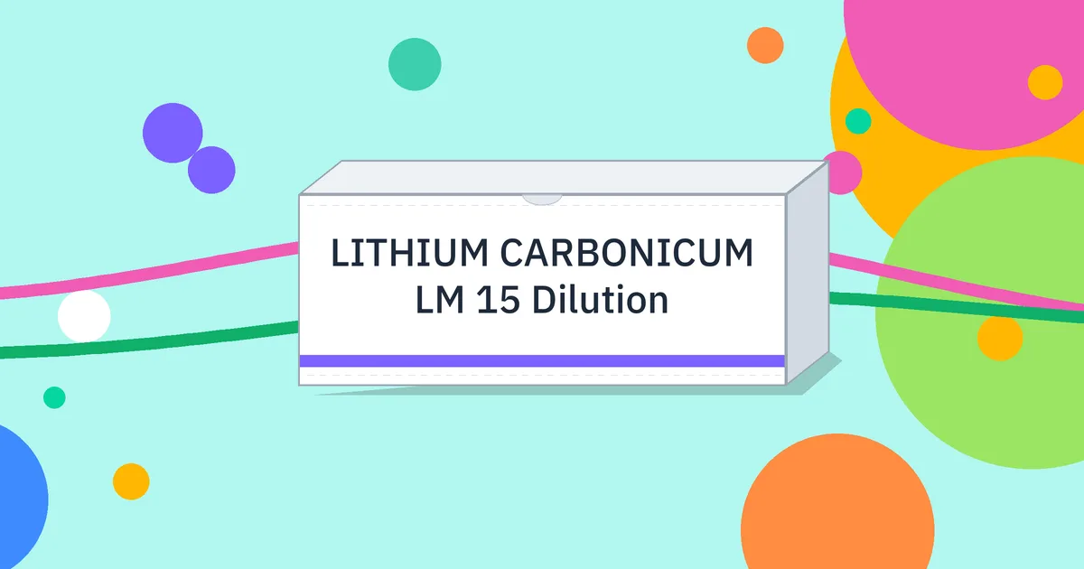 Symbolbild: Packung mit der Aufschrift LITHIUM CARBONICUM LM 15 Dilution (PZN 12931554) – Verfügbarkeit und Bezug in Apotheken in Frankfurt am Main