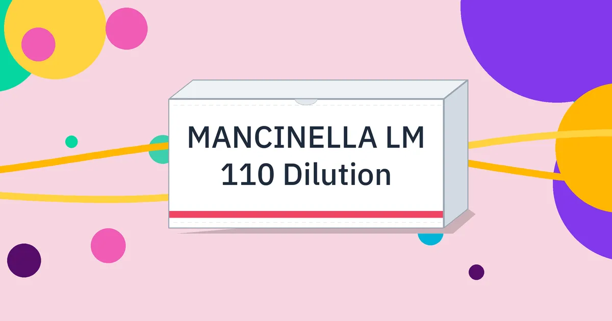 Symbolbild: Packung mit der Aufschrift MANCINELLA LM 110 Dilution (PZN 13541105) – Verfügbarkeit und Bezug in Apotheken in Frankfurt am Main