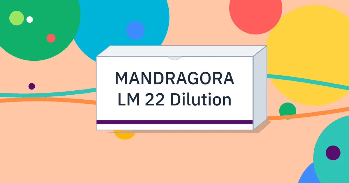 Symbolbild: Packung mit der Aufschrift MANDRAGORA LM 22 Dilution (PZN 12942003) – Verfügbarkeit und Bezug in Apotheken in Frankfurt am Main