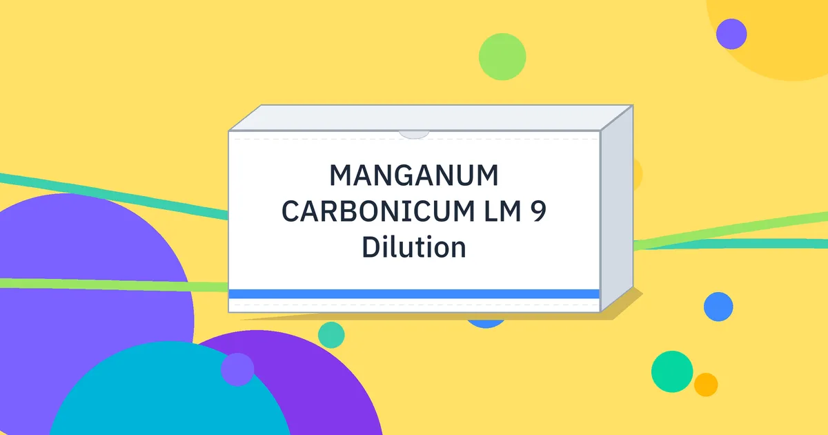Symbolbild: Packung mit der Aufschrift MANGANUM CARBONICUM LM 9 Dilution (PZN 12942799) – Verfügbarkeit und Bezug in Apotheken in Frankfurt am Main