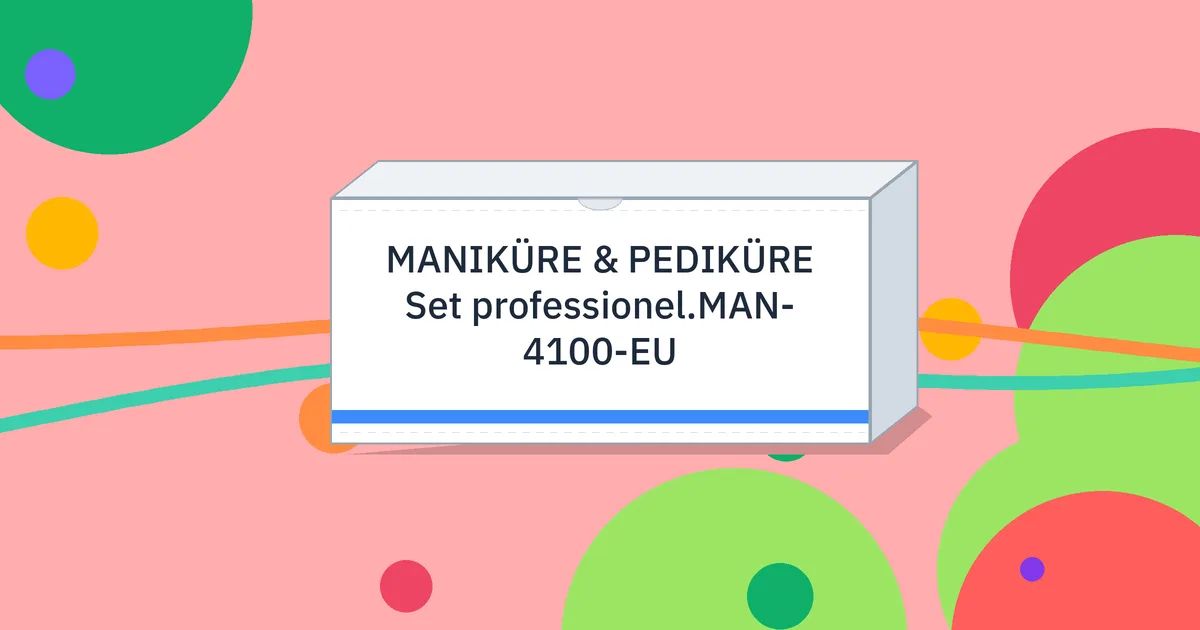 Symbolbild: Packung mit der Aufschrift MANIKÜRE & PEDIKÜRE Set professionel.MAN-4100-EU (PZN 09917852) – Verfügbarkeit und Bezug in Apotheken in Frankfurt am Main