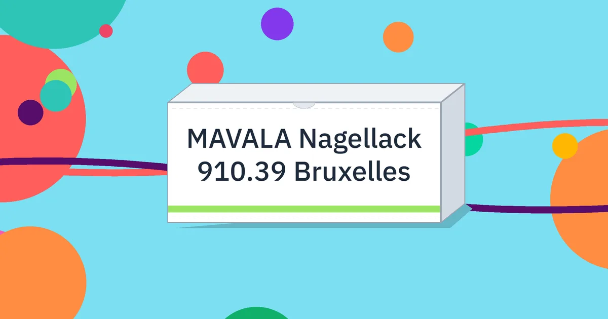 Symbolbild: Packung mit der Aufschrift MAVALA Nagellack 910.39 Bruxelles (PZN 16152278) – Verfügbarkeit und Bezug in Apotheken in Frankfurt am Main