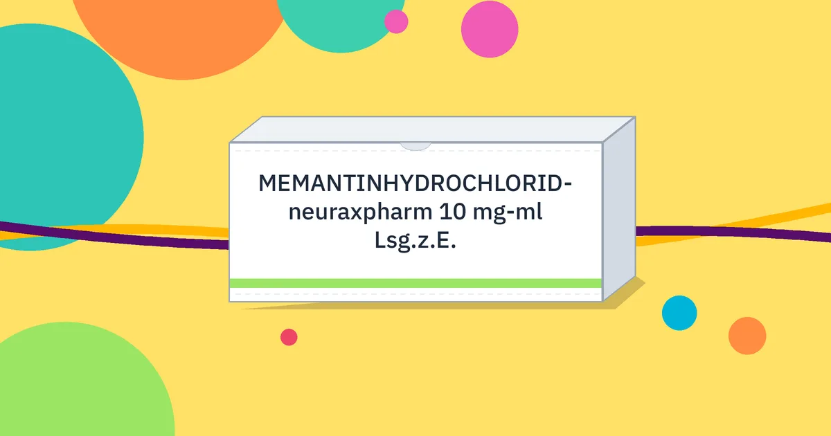Symbolbild: Packung mit der Aufschrift MEMANTINHYDROCHLORID-neuraxpharm 10 mg-ml Lsg.z.E. (PZN 09923516) – Verfügbarkeit und Bezug in Apotheken in Frankfurt am Main