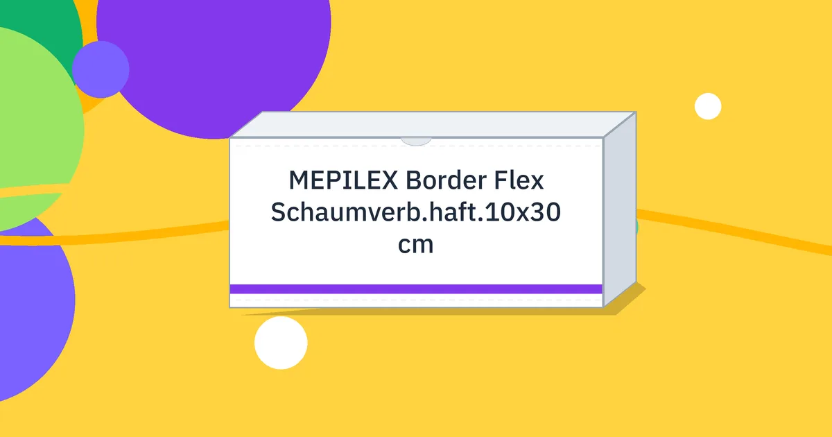 Symbolbild: Packung mit der Aufschrift MEPILEX Border Flex Schaumverb.haft.10x30 cm (PZN 17146239) – Verfügbarkeit und Bezug in Apotheken in Frankfurt am Main