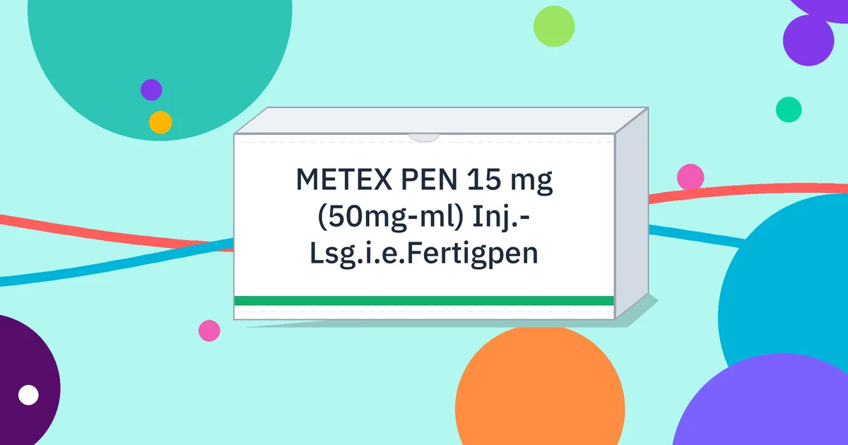 Symbolbild: Packung mit der Aufschrift METEX PEN 15 mg (50mg-ml) Inj.-Lsg.i.e.Fertigpen (PZN 09668277) – Verfügbarkeit und Bezug in Apotheken in Frankfurt am Main