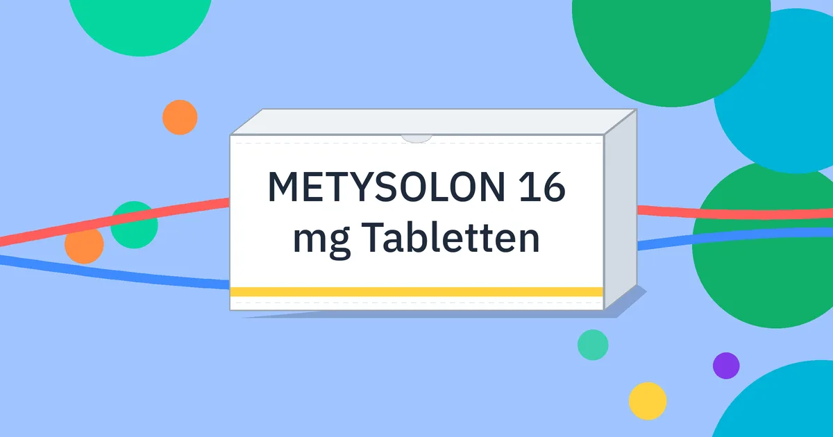 Symbolbild: Packung mit der Aufschrift METYSOLON 16 mg Tabletten (PZN 20371537) – Verfügbarkeit und Bezug in Apotheken in Frankfurt am Main
