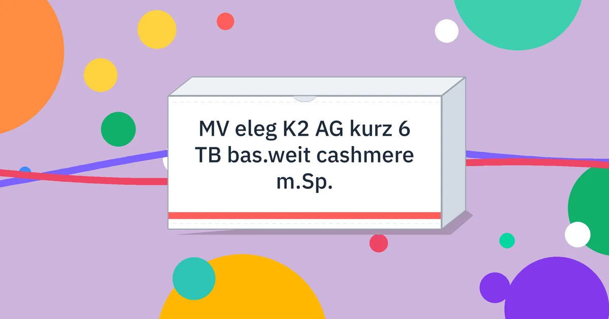 Symbolbild: Packung mit der Aufschrift MV eleg K2 AG kurz 6 TB bas.weit cashmere m.Sp. (PZN 14676238) – Verfügbarkeit und Bezug in Apotheken in Frankfurt am Main