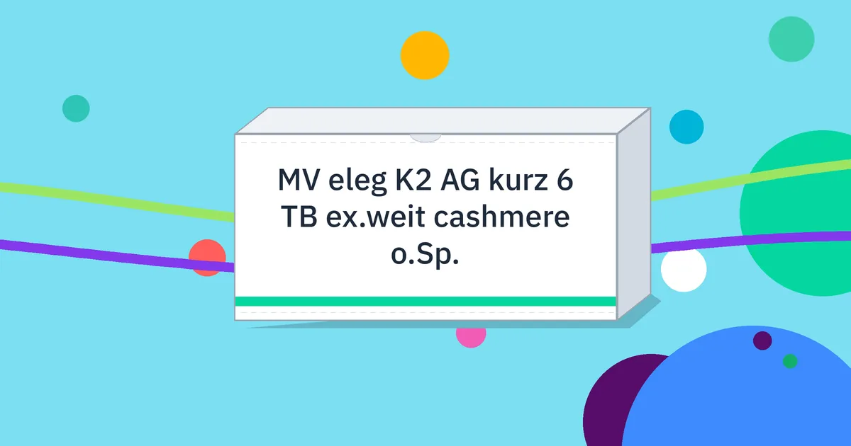Symbolbild: Packung mit der Aufschrift MV eleg K2 AG kurz 6 TB ex.weit cashmere o.Sp. (PZN 15273755) – Verfügbarkeit und Bezug in Apotheken in Frankfurt am Main