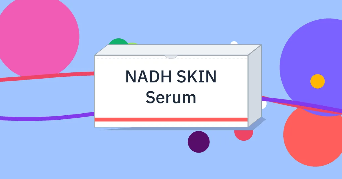 Symbolbild: Packung mit der Aufschrift NADH SKIN Serum (PZN 10039842) – Verfügbarkeit und Bezug in Apotheken in Frankfurt am Main