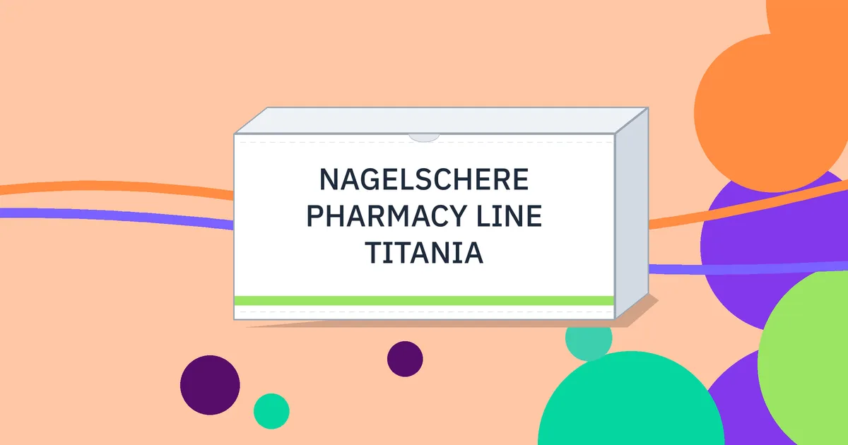 Symbolbild: Packung mit der Aufschrift NAGELSCHERE PHARMACY LINE TITANIA (PZN 13887275) – Verfügbarkeit und Bezug in Apotheken in Frankfurt am Main
