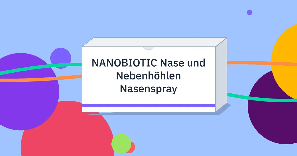 Symbolbild: Packung mit der Aufschrift NANOBIOTIC Nase und Nebenhöhlen Nasenspray (PZN 18295562) – Verfügbarkeit und Bezug in Apotheken in Frankfurt am Main