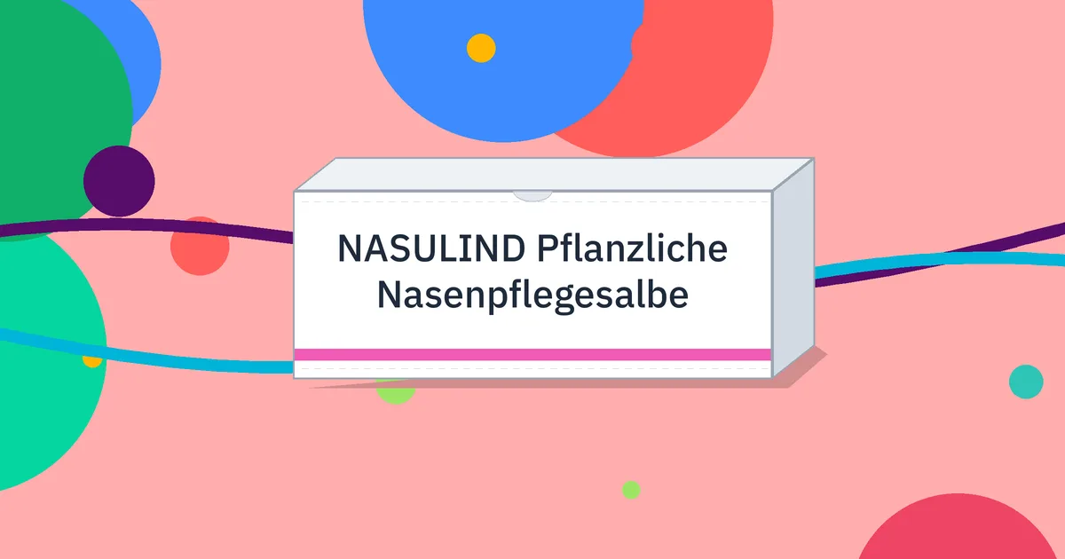 Symbolbild: Packung mit der Aufschrift NASULIND Pflanzliche Nasenpflegesalbe (PZN 04285241) – Verfügbarkeit und Bezug in Apotheken in Frankfurt am Main