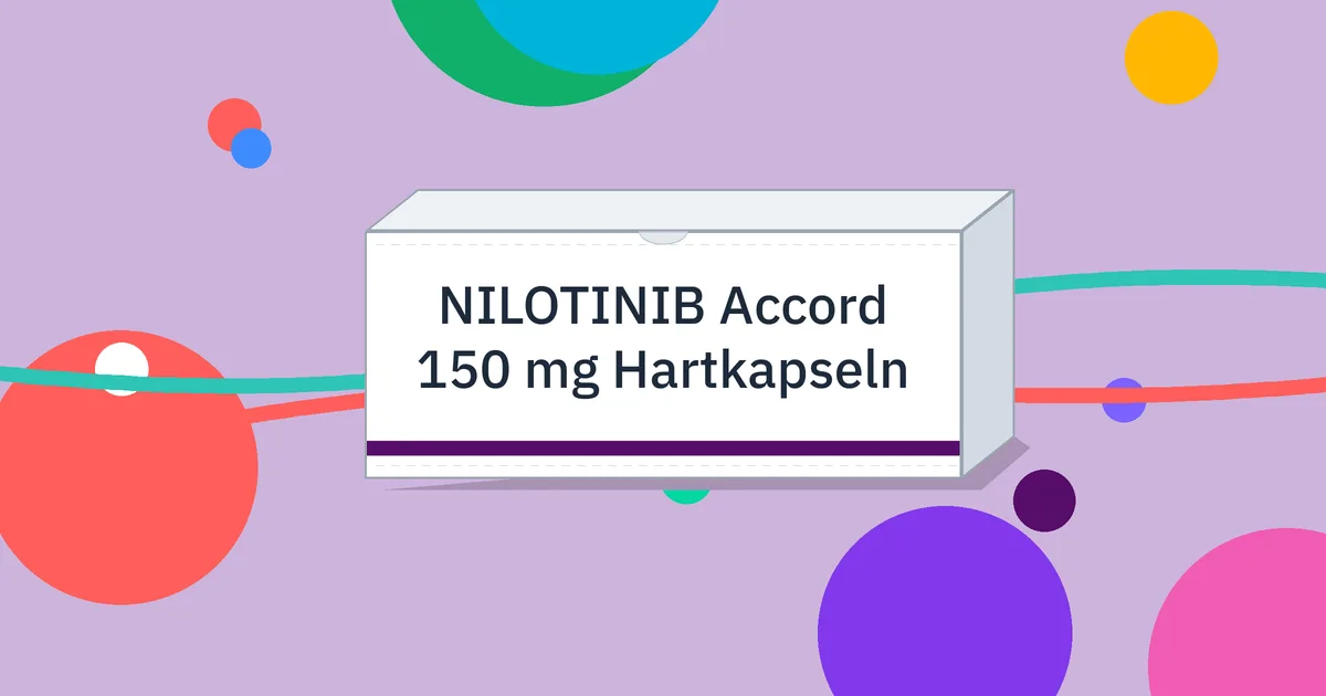 Symbolbild: Packung mit der Aufschrift NILOTINIB Accord 150 mg Hartkapseln (PZN 20628166) – Verfügbarkeit und Bezug in Apotheken in Frankfurt am Main
