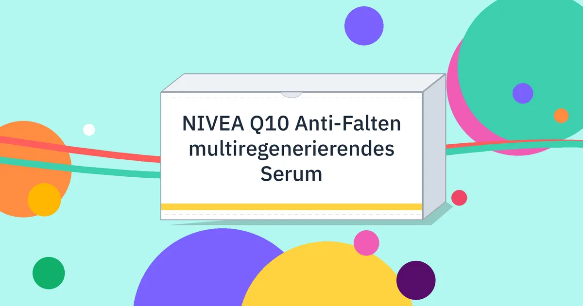 Symbolbild: Packung mit der Aufschrift NIVEA Q10 Anti-Falten multiregenerierendes Serum (PZN 18207204) – Verfügbarkeit und Bezug in Apotheken in Frankfurt am Main