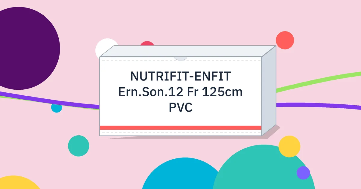 Symbolbild: Packung mit der Aufschrift NUTRIFIT-ENFIT Ern.Son.12 Fr 125cm PVC (PZN 14173603) – Verfügbarkeit und Bezug in Apotheken in Frankfurt am Main