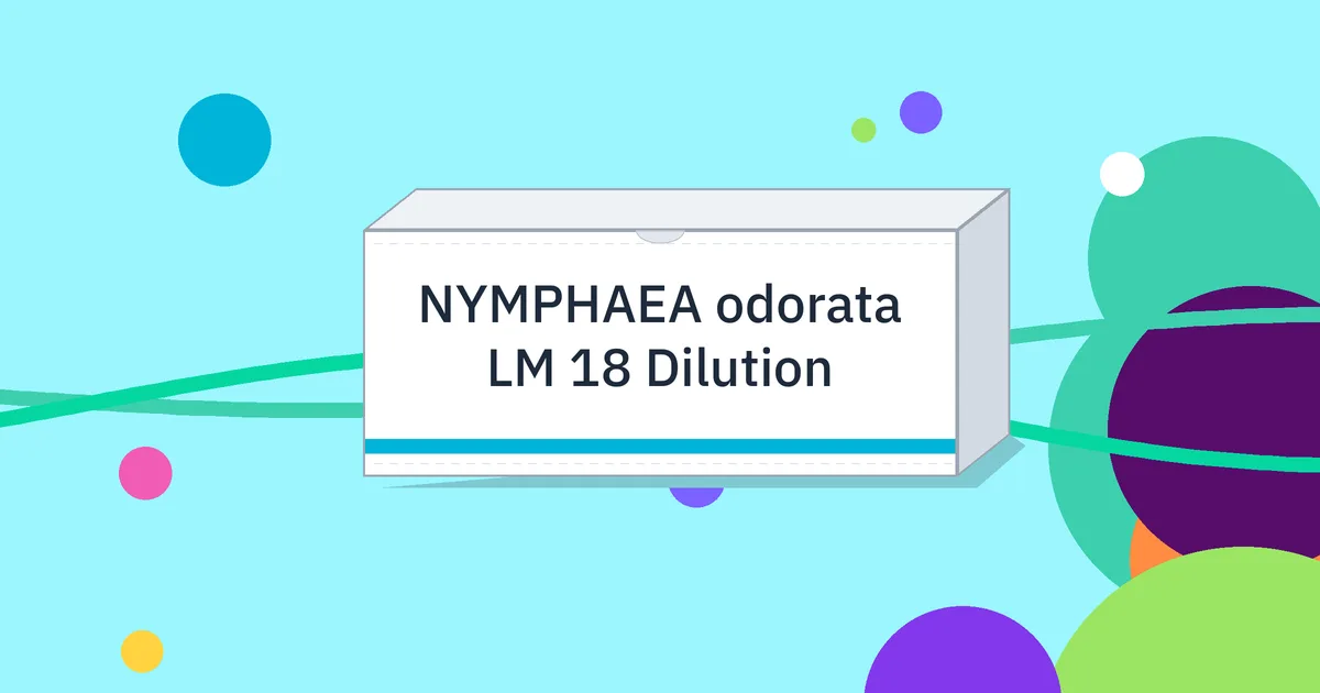 Symbolbild: Packung mit der Aufschrift NYMPHAEA odorata LM 18 Dilution (PZN 13621502) – Verfügbarkeit und Bezug in Apotheken in Frankfurt am Main
