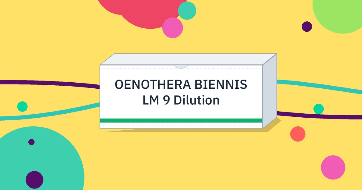 Symbolbild: Packung mit der Aufschrift OENOTHERA BIENNIS LM 9 Dilution (PZN 13622789) – Verfügbarkeit und Bezug in Apotheken in Frankfurt am Main