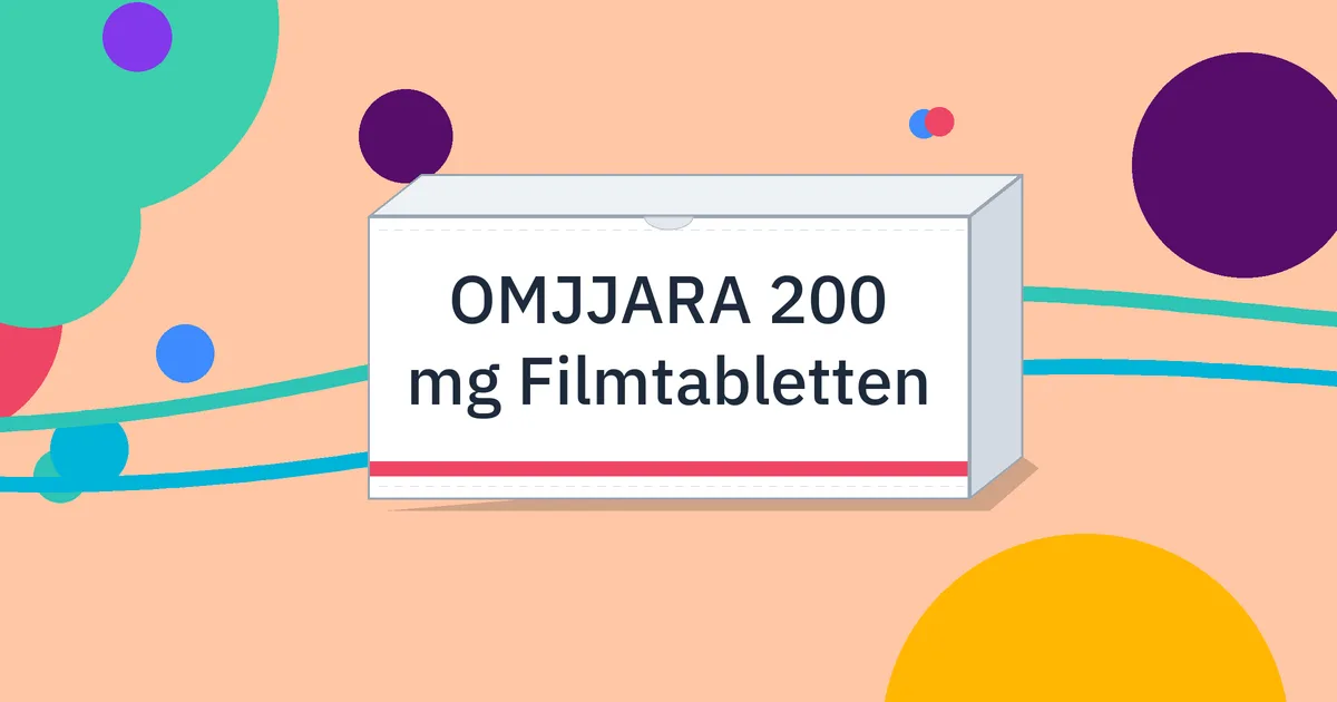 Symbolbild: Packung mit der Aufschrift OMJJARA 200 mg Filmtabletten (PZN 20132117) – Verfügbarkeit und Bezug in Apotheken in Frankfurt am Main
