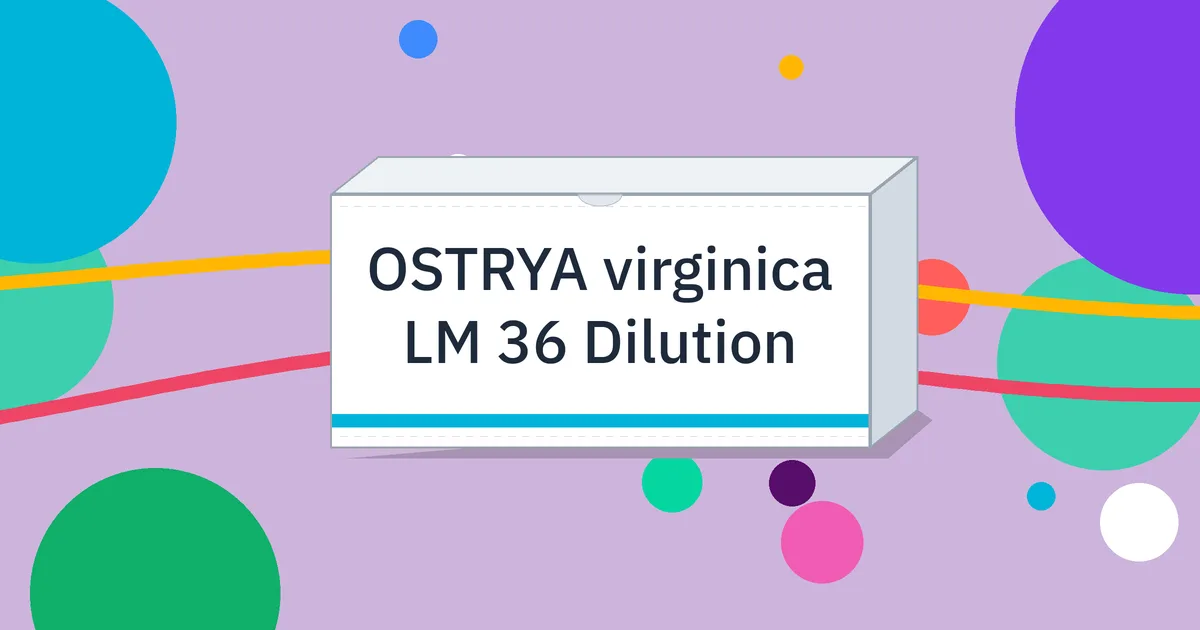 Symbolbild: Packung mit der Aufschrift OSTRYA virginica LM 36 Dilution (PZN 13628711) – Verfügbarkeit und Bezug in Apotheken in Frankfurt am Main