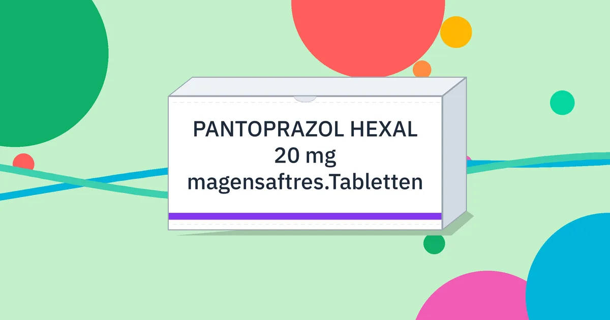 Symbolbild: Packung mit der Aufschrift PANTOPRAZOL HEXAL 20 mg magensaftres.Tabletten (PZN 09006518) – Verfügbarkeit und Bezug in Apotheken in Frankfurt am Main