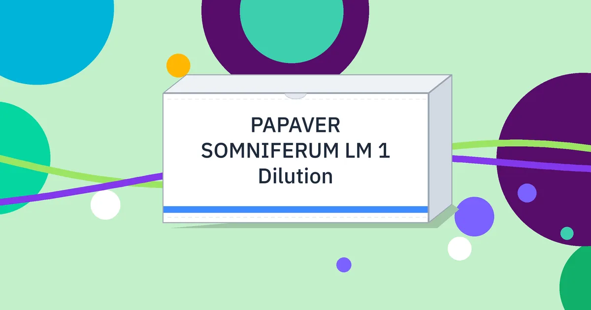 Symbolbild: Packung mit der Aufschrift PAPAVER SOMNIFERUM LM 1 Dilution (PZN 12975729) – Verfügbarkeit und Bezug in Apotheken in Frankfurt am Main