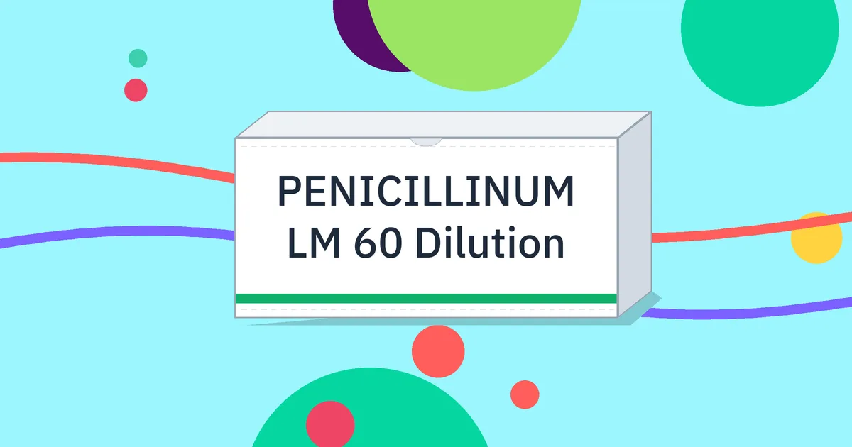Symbolbild: Packung mit der Aufschrift PENICILLINUM LM 60 Dilution (PZN 12977496) – Verfügbarkeit und Bezug in Apotheken in Frankfurt am Main