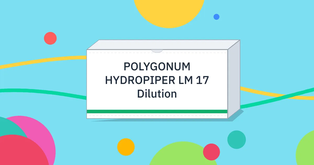 Symbolbild: Packung mit der Aufschrift POLYGONUM HYDROPIPER LM 17 Dilution (PZN 13662458) – Verfügbarkeit und Bezug in Apotheken in Frankfurt am Main