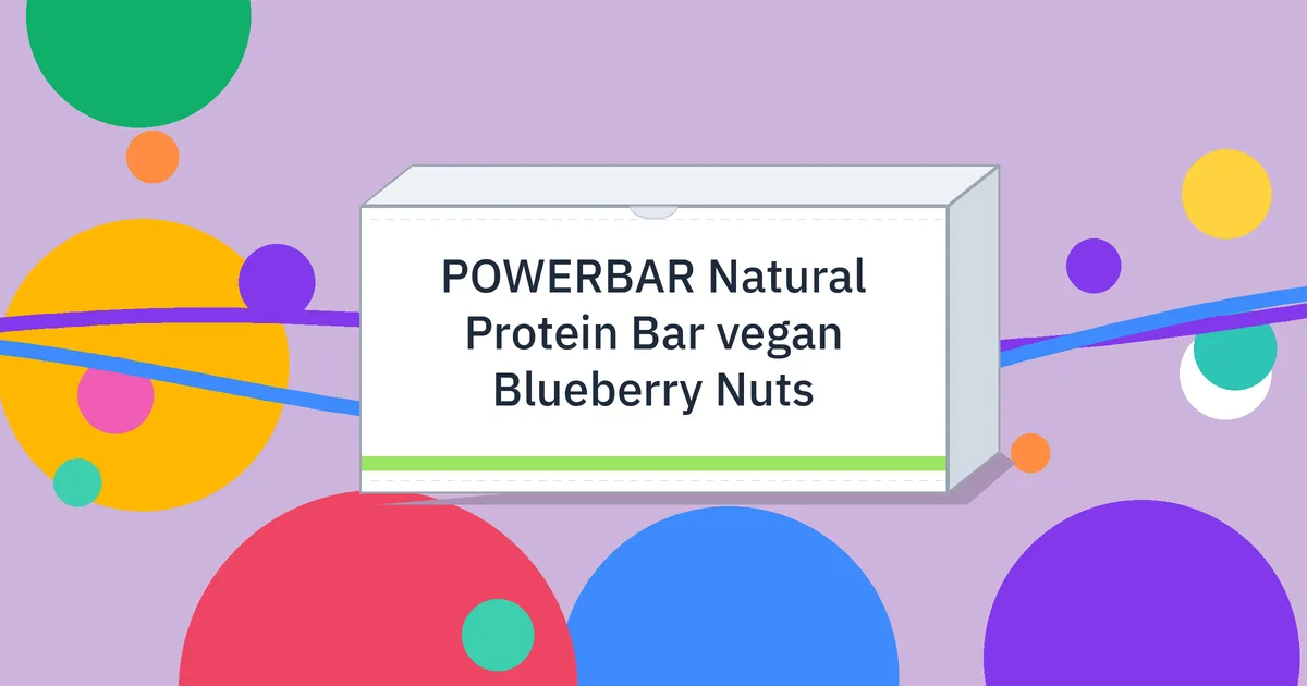 Symbolbild: Packung mit der Aufschrift POWERBAR Natural Protein Bar vegan Blueberry Nuts (PZN 11221997) – Verfügbarkeit und Bezug in Apotheken in Frankfurt am Main