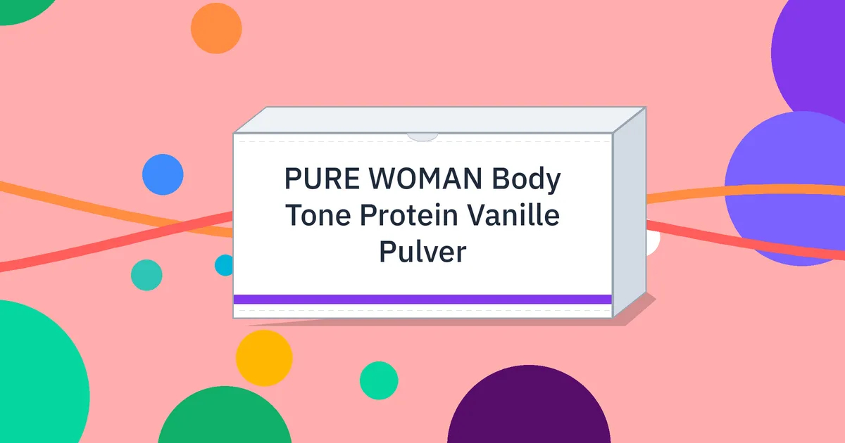 Symbolbild: Packung mit der Aufschrift PURE WOMAN Body Tone Protein Vanille Pulver (PZN 06905475) – Verfügbarkeit und Bezug in Apotheken in Frankfurt am Main