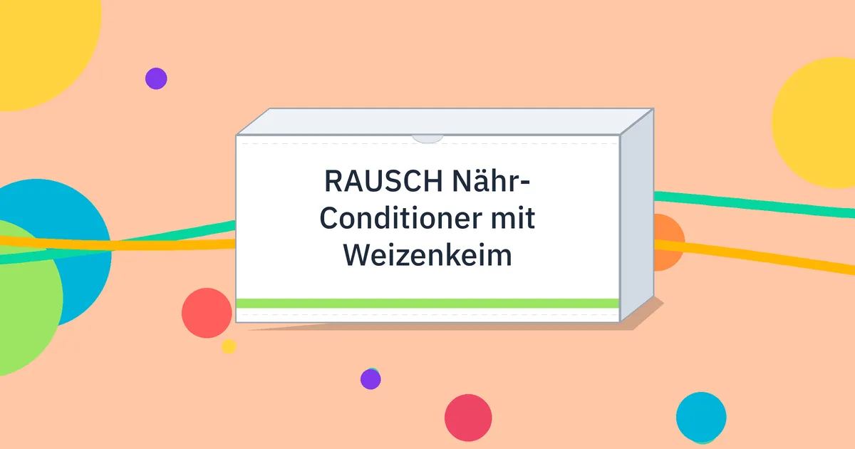 Symbolbild: Packung mit der Aufschrift RAUSCH Nähr-Conditioner mit Weizenkeim (PZN 18742564) – Verfügbarkeit und Bezug in Apotheken in Frankfurt am Main