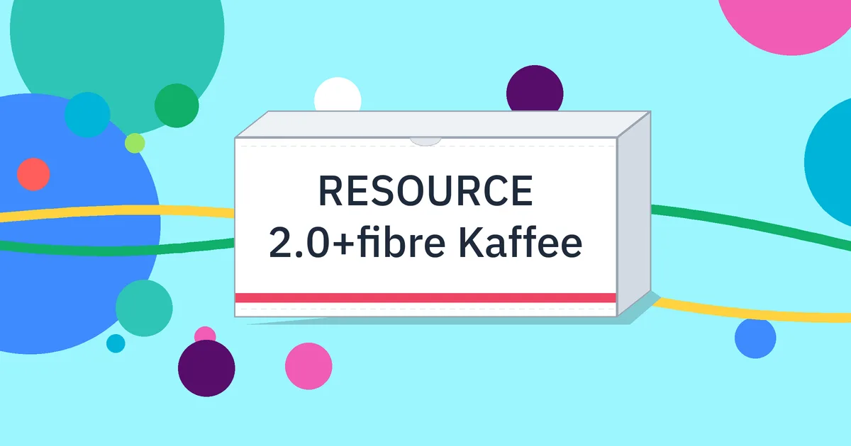 Symbolbild: Packung mit der Aufschrift RESOURCE 2.0+fibre Kaffee (PZN 12737757) – Verfügbarkeit und Bezug in Apotheken in Frankfurt am Main