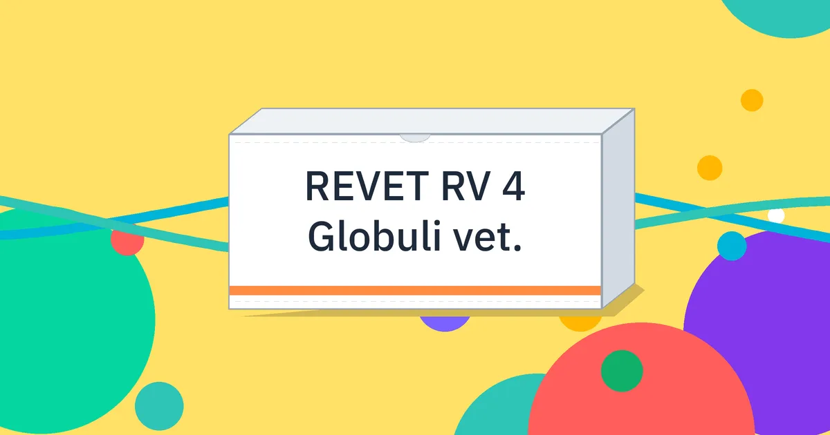 Symbolbild: Packung mit der Aufschrift REVET RV 4 Globuli vet. (PZN 08762235) – Verfügbarkeit und Bezug in Apotheken in Frankfurt am Main