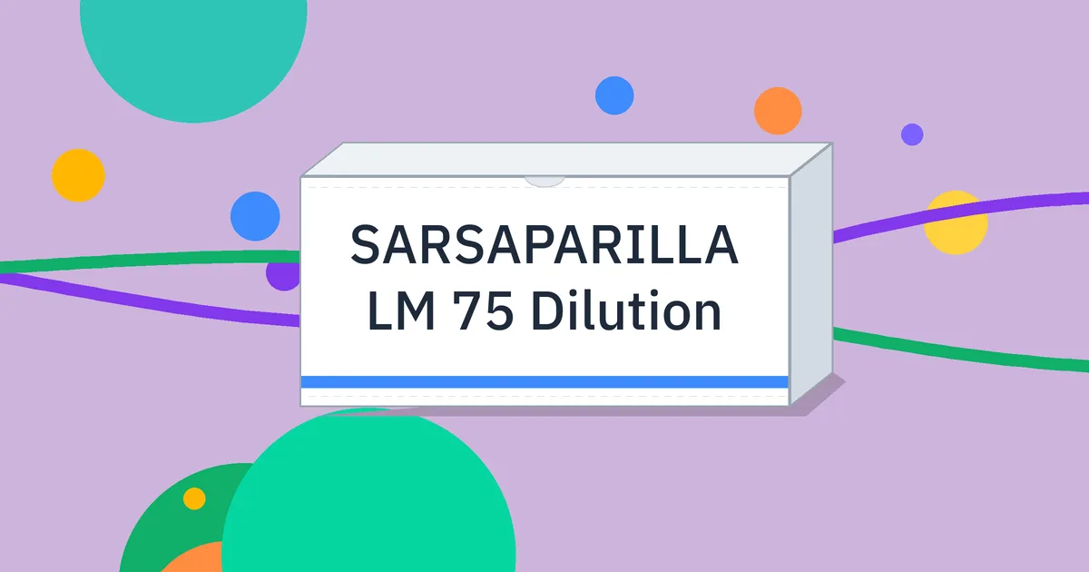 Symbolbild: Packung mit der Aufschrift SARSAPARILLA LM 75 Dilution (PZN 13183338) – Verfügbarkeit und Bezug in Apotheken in Frankfurt am Main